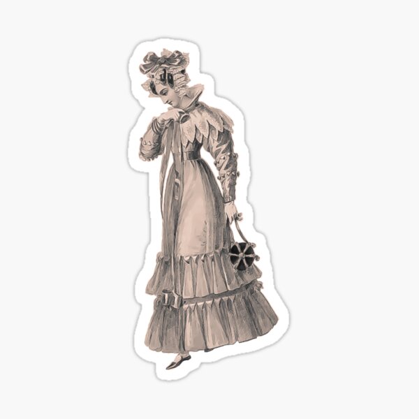 "Regency Figure" Sticker for Sale by CastlesClassics | Redbubble