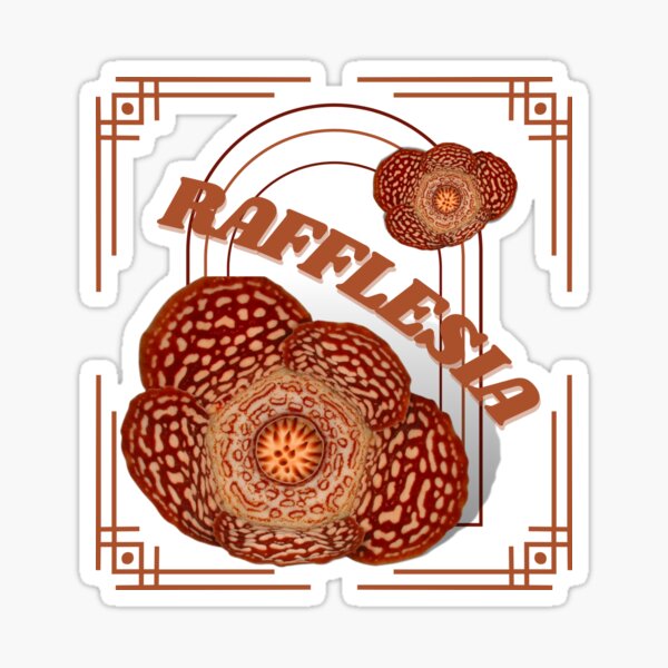 "RAFFLESIA BERNARD" Sticker for Sale by GoMoni | Redbubble