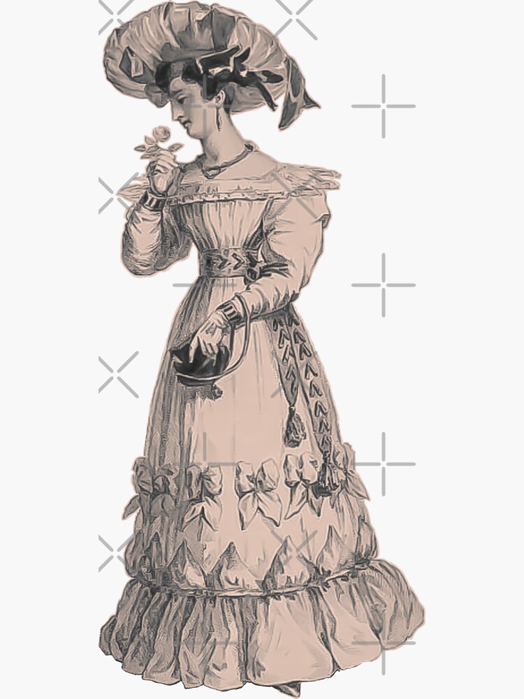 "Regency Figure" Sticker for Sale by CastlesClassics | Redbubble