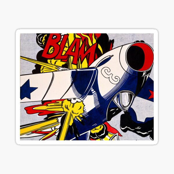 "Roy Lichtenstein - Blam! Pop Art Poster Decor" Sticker for Sale by ...