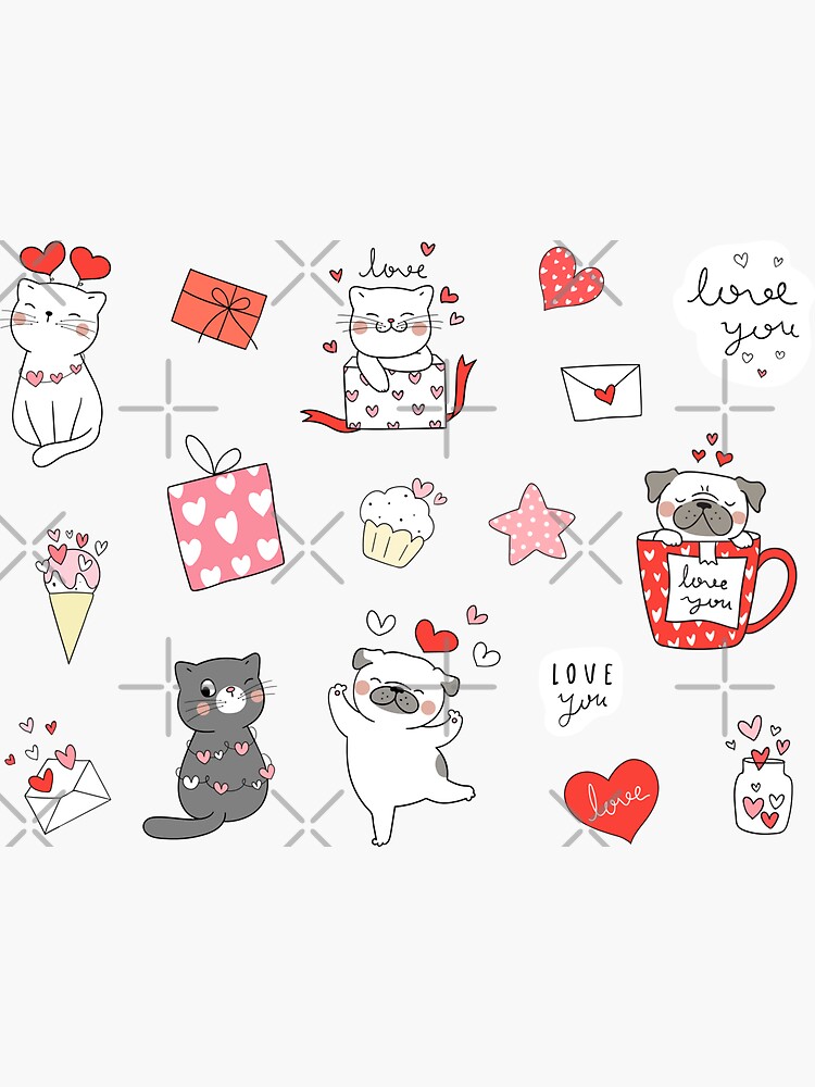 "Happy Birthday Kitty Cat Sticker pack" Sticker for Sale by ...