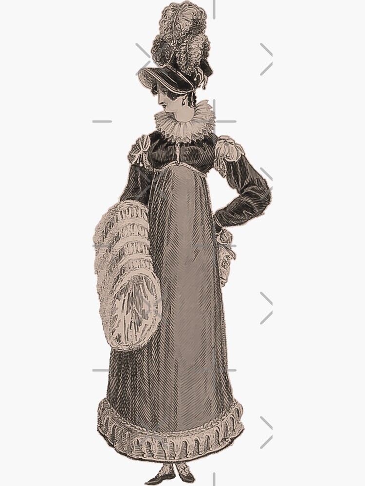 "Regency Figure" Sticker for Sale by CastlesClassics | Redbubble