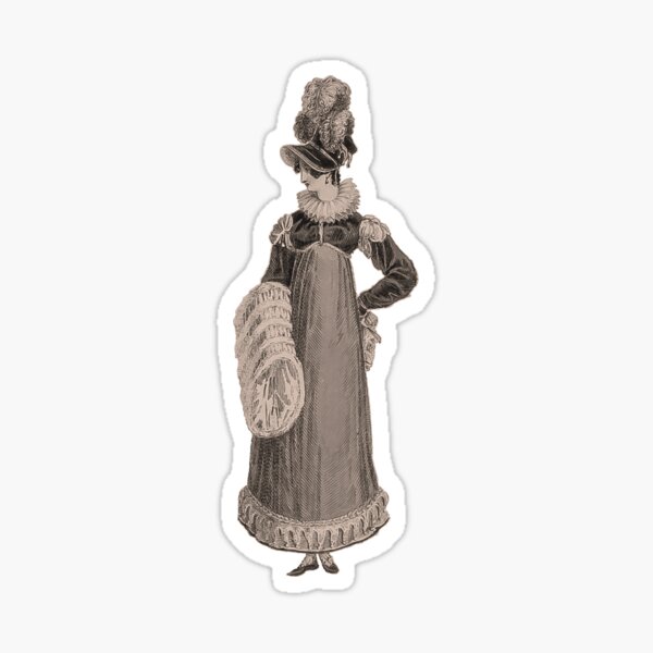 "Regency Figure" Sticker for Sale by CastlesClassics | Redbubble