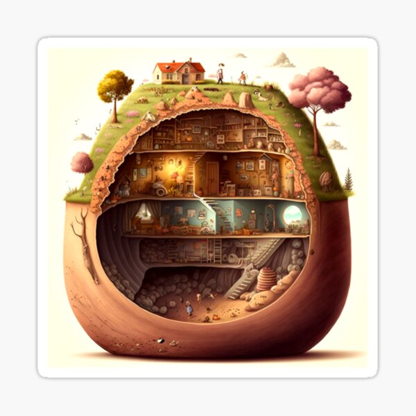 "Underground Burrow" Sticker for Sale by Lulalove9 | Redbubble