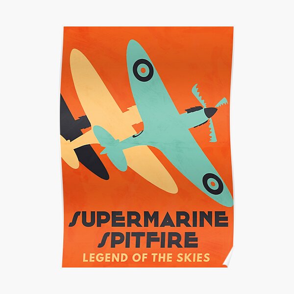 "Supermarine Spitfire" Poster for Sale by Gloopz | Redbubble