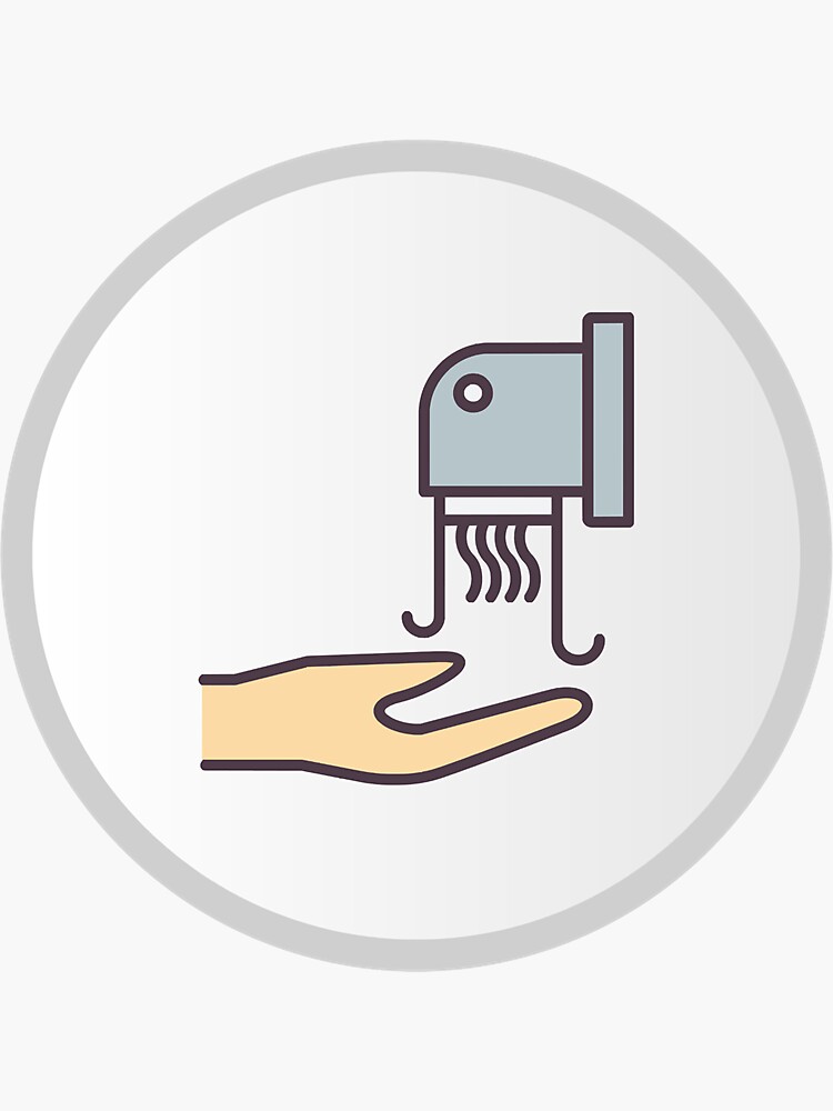 "Hand Dryer " Sticker for Sale by ArticlesForYou | Redbubble