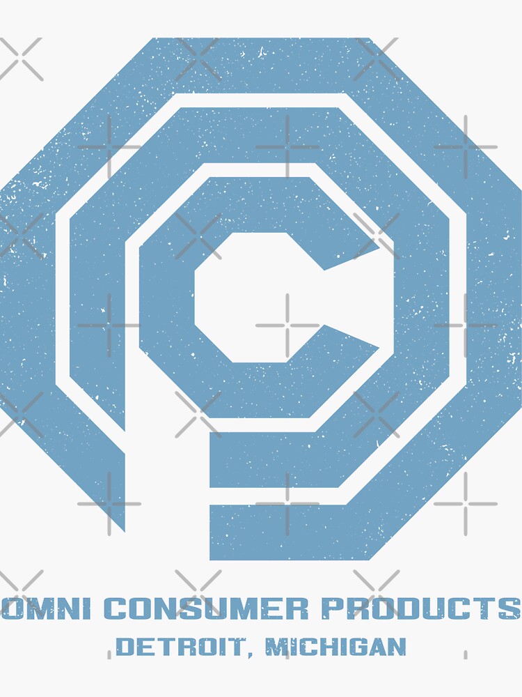 "OCP - RoboCop Omni Consumer Products - Dark" Sticker for Sale by ...