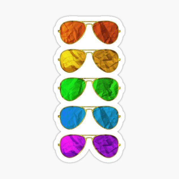 "Shades for days" Sticker for Sale by cschaeferdesign | Redbubble
