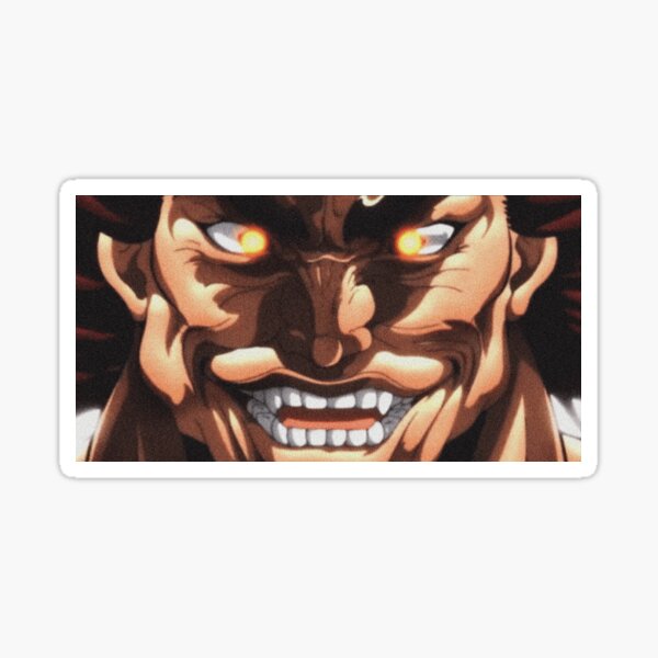 "Yujiro Hanma" Sticker for Sale by designskull | Redbubble