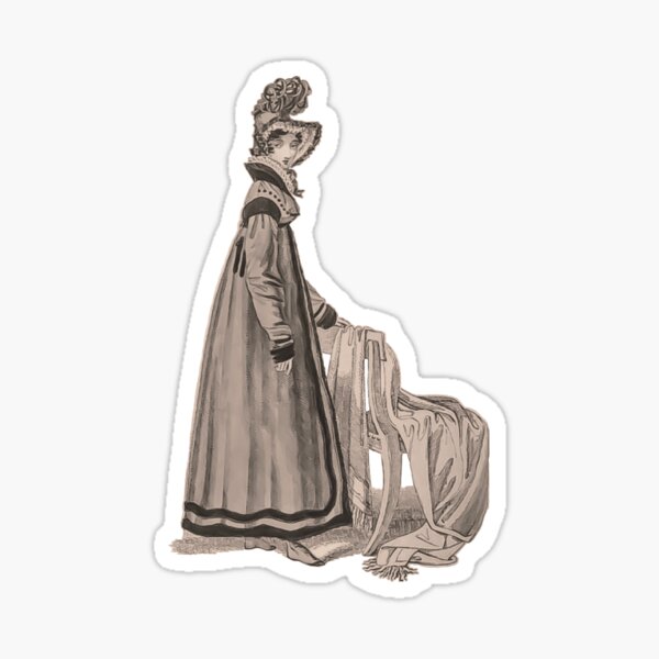 "Regency Figure" Sticker for Sale by CastlesClassics | Redbubble
