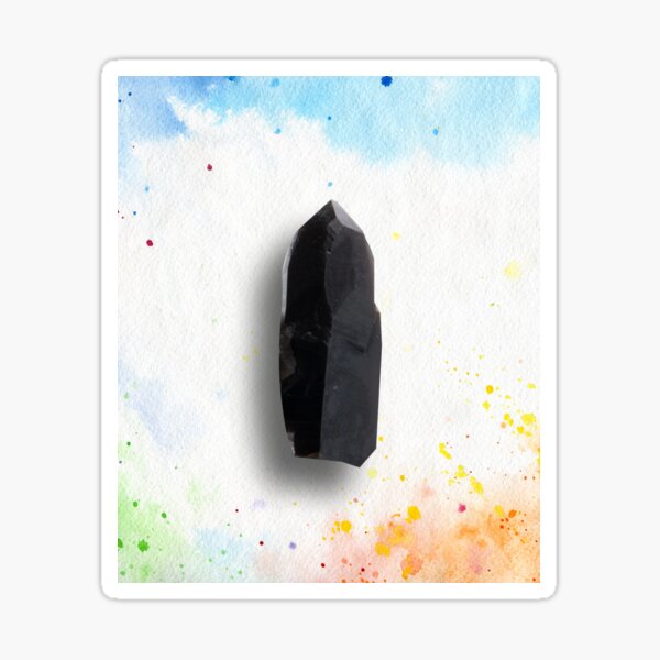 "Black Obsidian Splash | Abstract Art" Sticker for Sale by MindedInc ...
