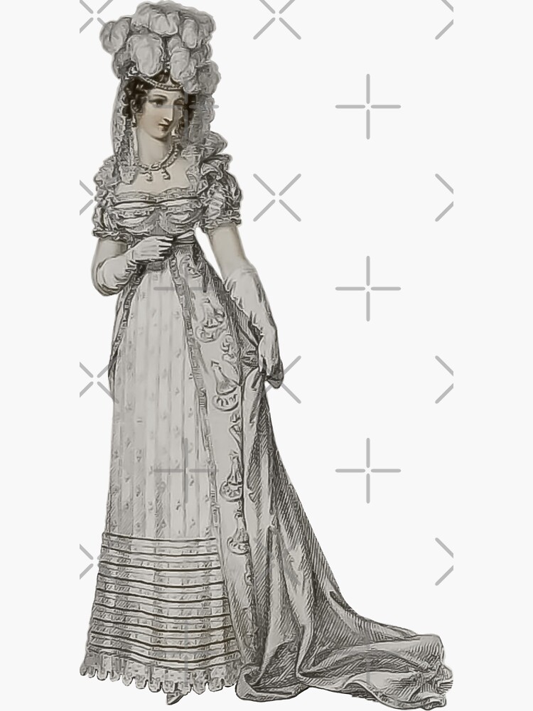 "Regency Figure with parasol" Sticker for Sale by CastlesClassics ...