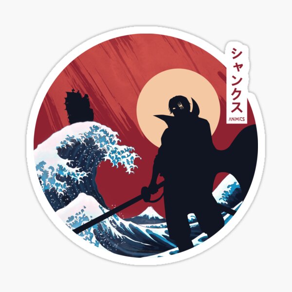 "Shanks - Retro Big Wave" Sticker for Sale by Animics | Redbubble