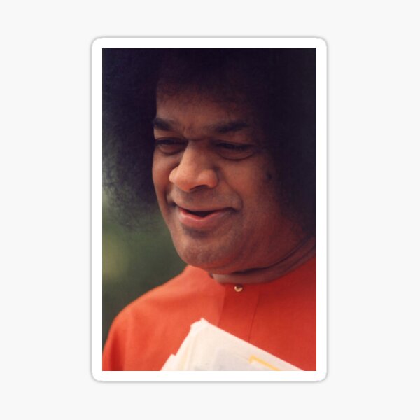"Satya Sai Baba Smiling Picture" Sticker for Sale by sathyas-corner ...