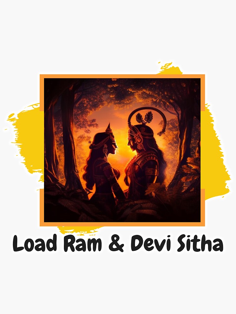 "Amazing Load Ram & Devi Sitha wallpaper" Sticker for Sale by Love-Ra ...