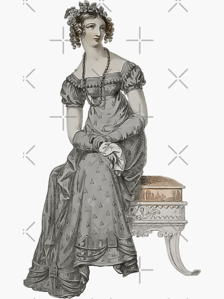 "Regency Figure" Sticker for Sale by CastlesClassics | Redbubble