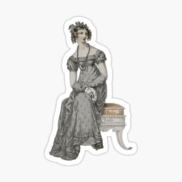 "Regency Figure" Sticker for Sale by CastlesClassics | Redbubble