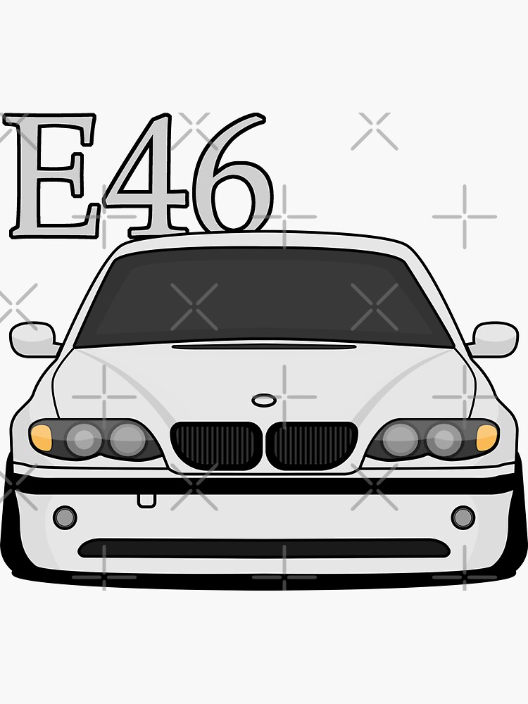 "E46 Tuning Low Car Driver Enthusiast" Sticker for Sale by Vrabis ...