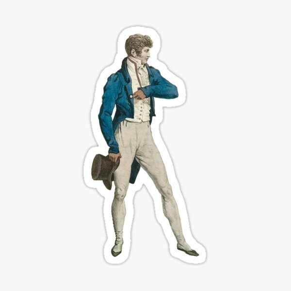 "Regency Figure" Sticker for Sale by CastlesClassics | Redbubble