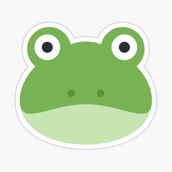 "Frog Emoji" Sticker for Sale by kaigan | Redbubble