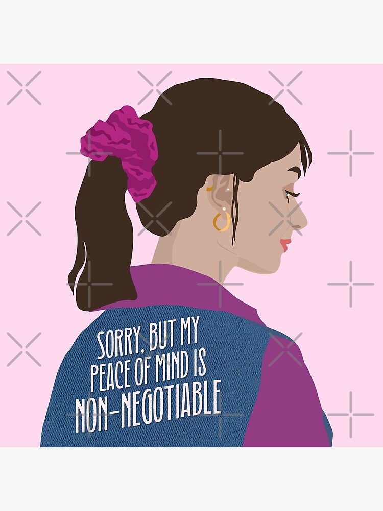 "Sorry, But My Peace of Mind is Non-Negotiable Mental Health" Poster ...