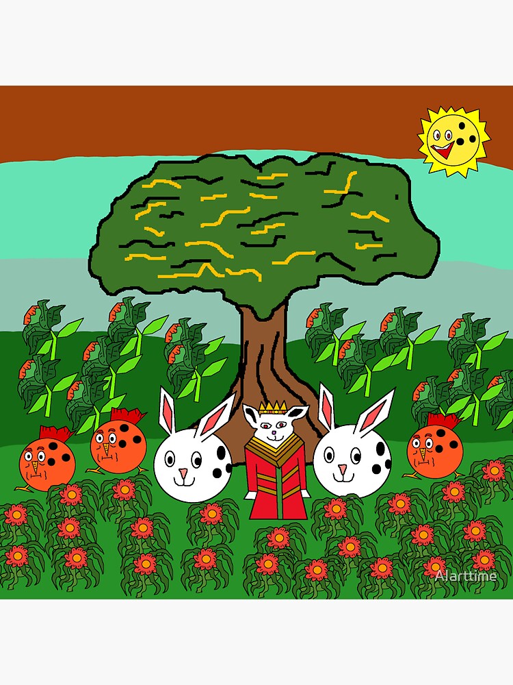 "Rabbit Bowling Ball Of Nature" Sticker for Sale by AIarttime | Redbubble