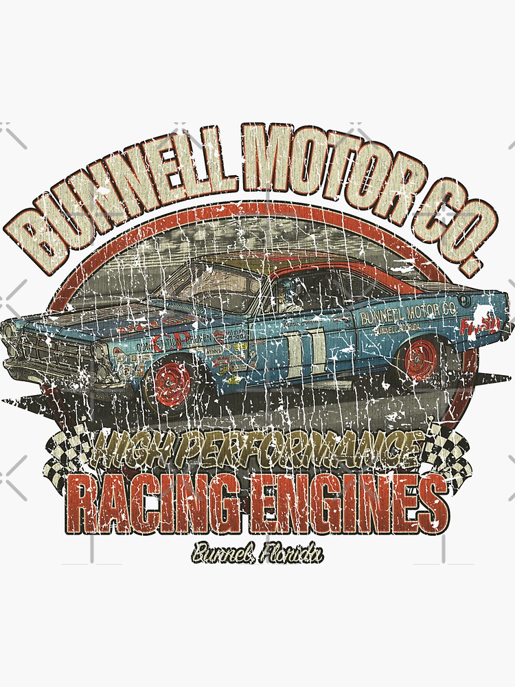 "Bunnell Motor Company 1944" Sticker for Sale by AstroZombie6669 ...