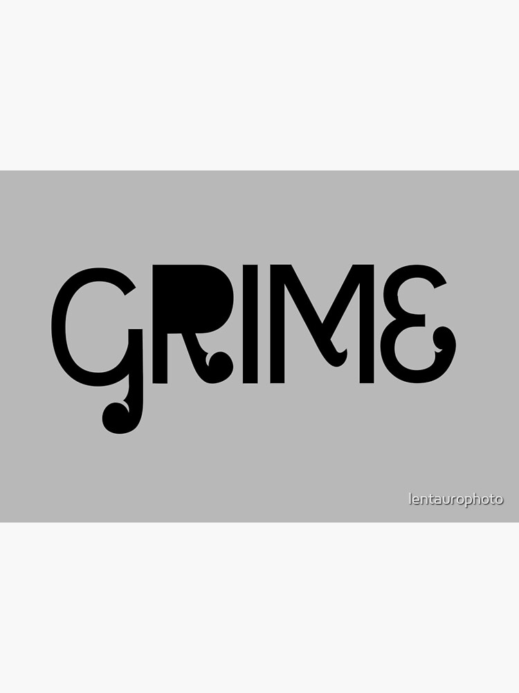 "Grime Uk Garage - Graffiti Street Style Black Bubble Letter Font" Art ...