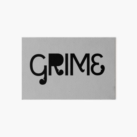 "Grime Uk Garage - Graffiti Street Style Black Bubble Letter Font" Art ...