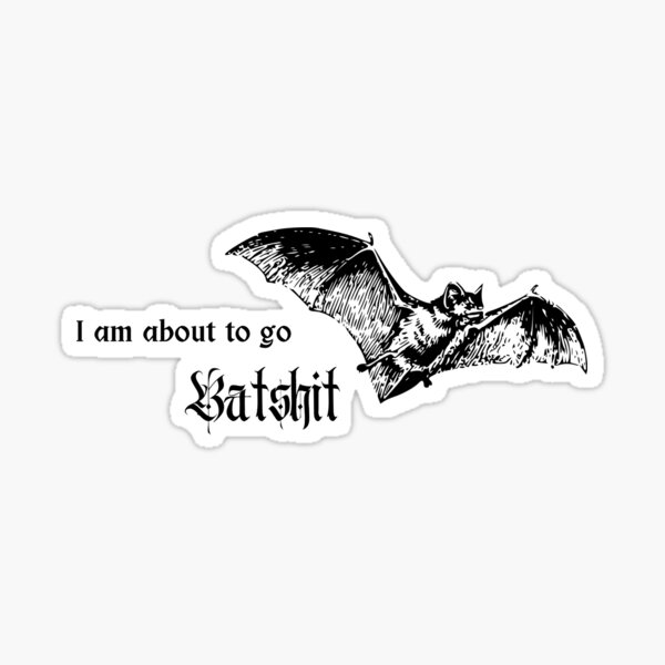 "Batty" Sticker for Sale by toast-sparkles | Redbubble