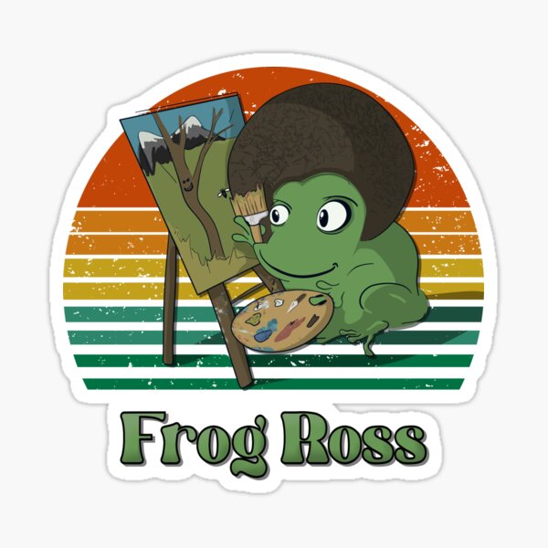 "Frog Ross the legend " Sticker for Sale by TipTopTapo | Redbubble