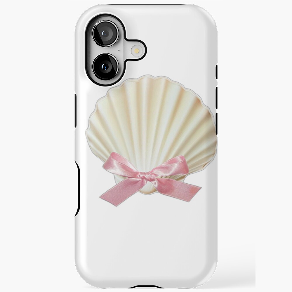 "Coquette shell with ribbon bow" Sticker for Sale by Pixiedrop | Redbubble