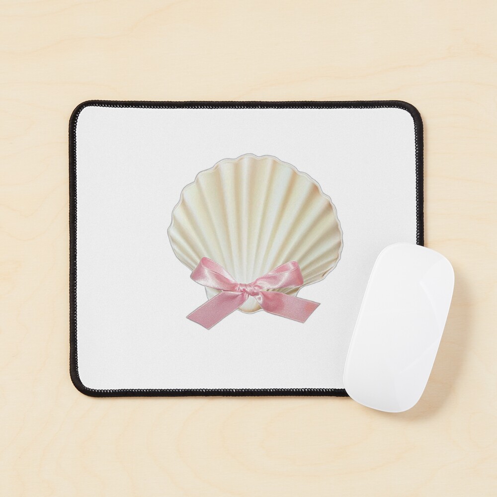 "Coquette shell with ribbon bow" Sticker for Sale by Pixiedrop | Redbubble