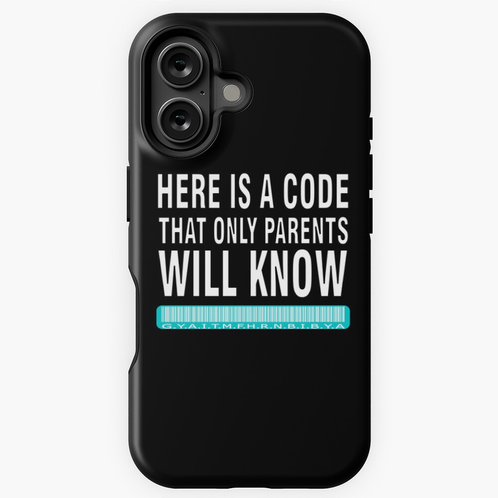 "Here is a code that only parents will know gyaitmfhrnbibya ...