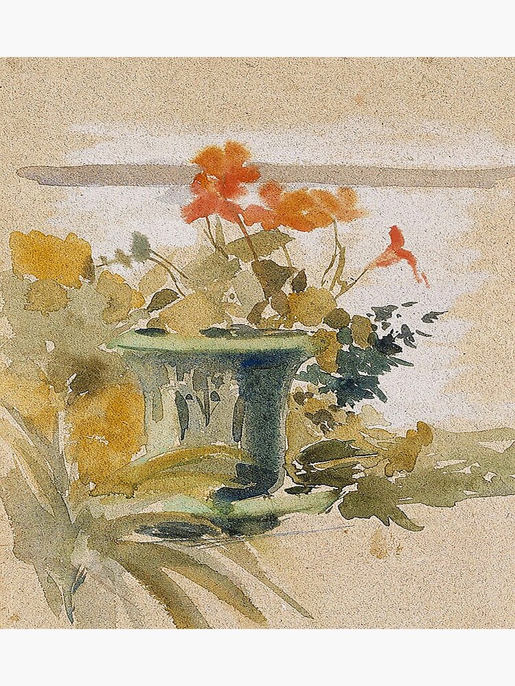 "Albert Edelfelt Pelargoniums on the Terrace A III 2022" Poster for ...