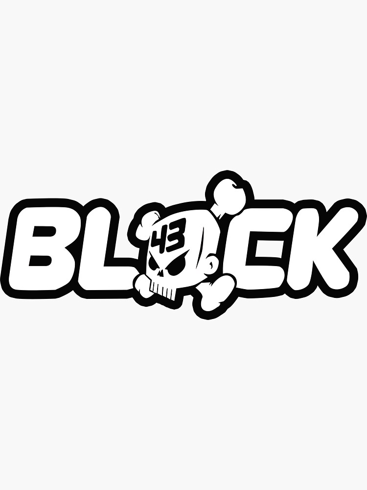 "Ken Block 43 logo rip Ken Block" Sticker for Sale by Youssefpip67 ...