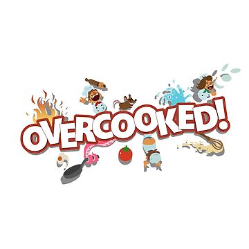 "Overcooked Logo" Sticker for Sale by BotWEnthusiast | Redbubble
