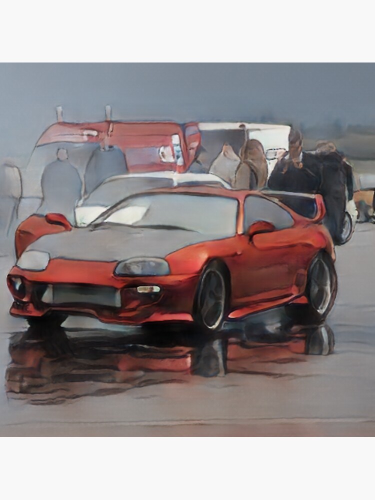 "Toyota Supra MK4 - Cartoon Design" Sticker for Sale by Trevor1984 ...