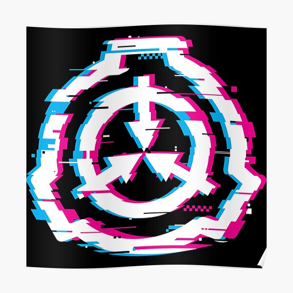 "SCP Logo Insignia Glitch" Poster for Sale by pufahl | Redbubble
