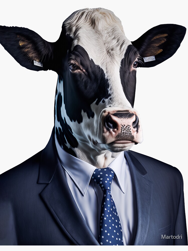 "Office Cow" Sticker for Sale by Martodri | Redbubble
