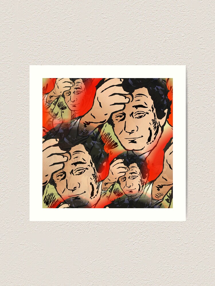 "Detective Columbo Thinking" Art Print by Prawny | Redbubble