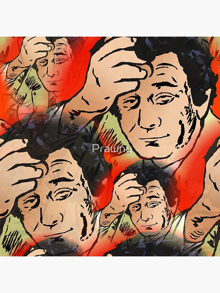 "Detective Columbo Thinking" Art Print by Prawny | Redbubble