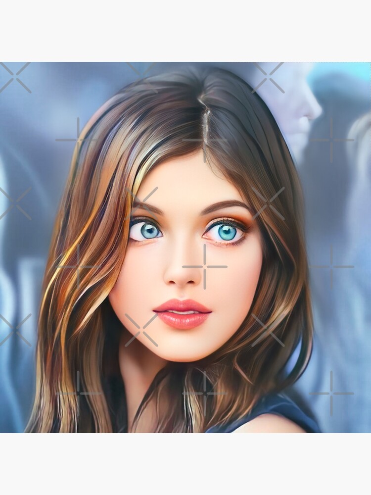 "Alexandra Daddario Cartoon" Sticker for Sale by PenBlue | Redbubble