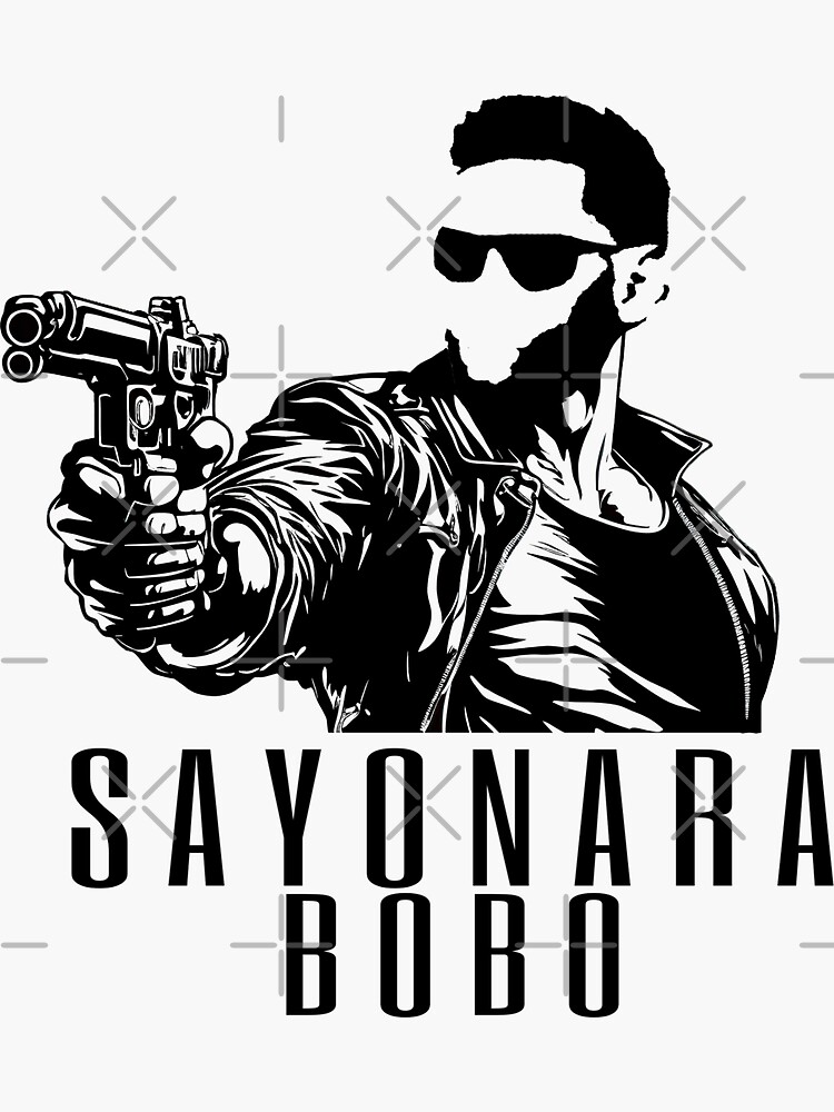 "sayonara bobo" Sticker for Sale by Micapox | Redbubble