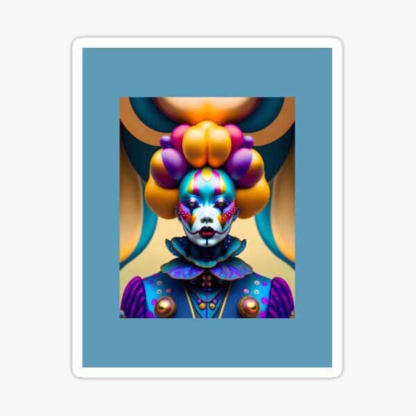 "Clown" Sticker for Sale by KraftCratyArts | Redbubble