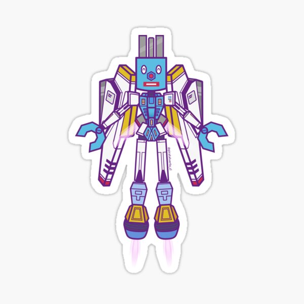 "ROBOT 2001 DDR" Sticker for Sale by PirataTuerto | Redbubble