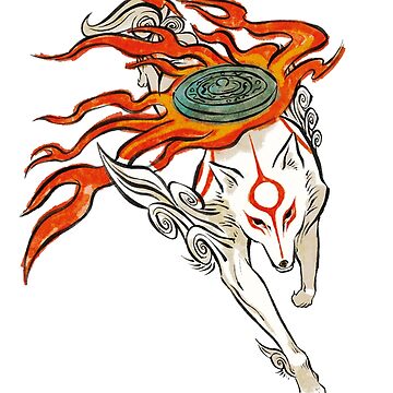 "Amaterasu" Sticker for Sale by ammygami | Redbubble