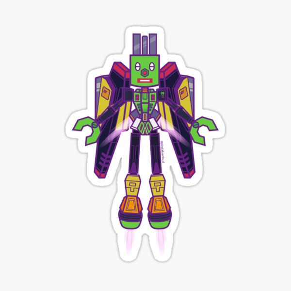 "ROBOT 2001 DDR DX" Sticker for Sale by PirataTuerto | Redbubble