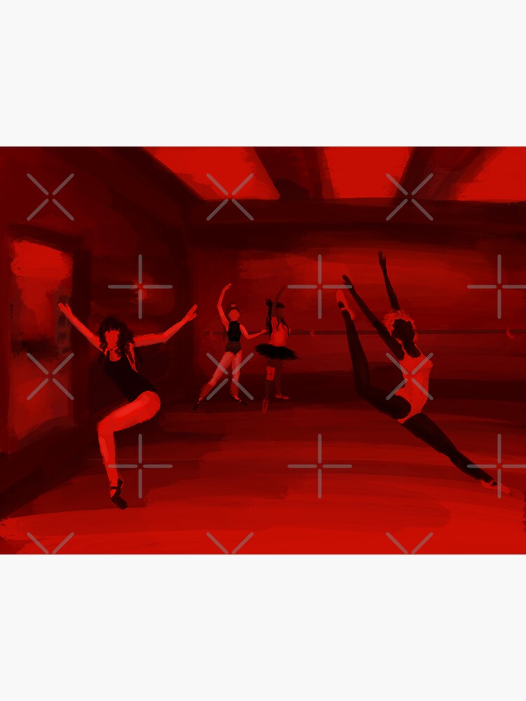 "dancers in red" Sticker for Sale by orang3s-n-blu3s | Redbubble