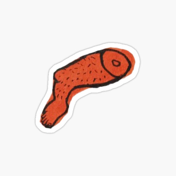 "Leg doodle" Sticker for Sale by Krinalinaloo | Redbubble